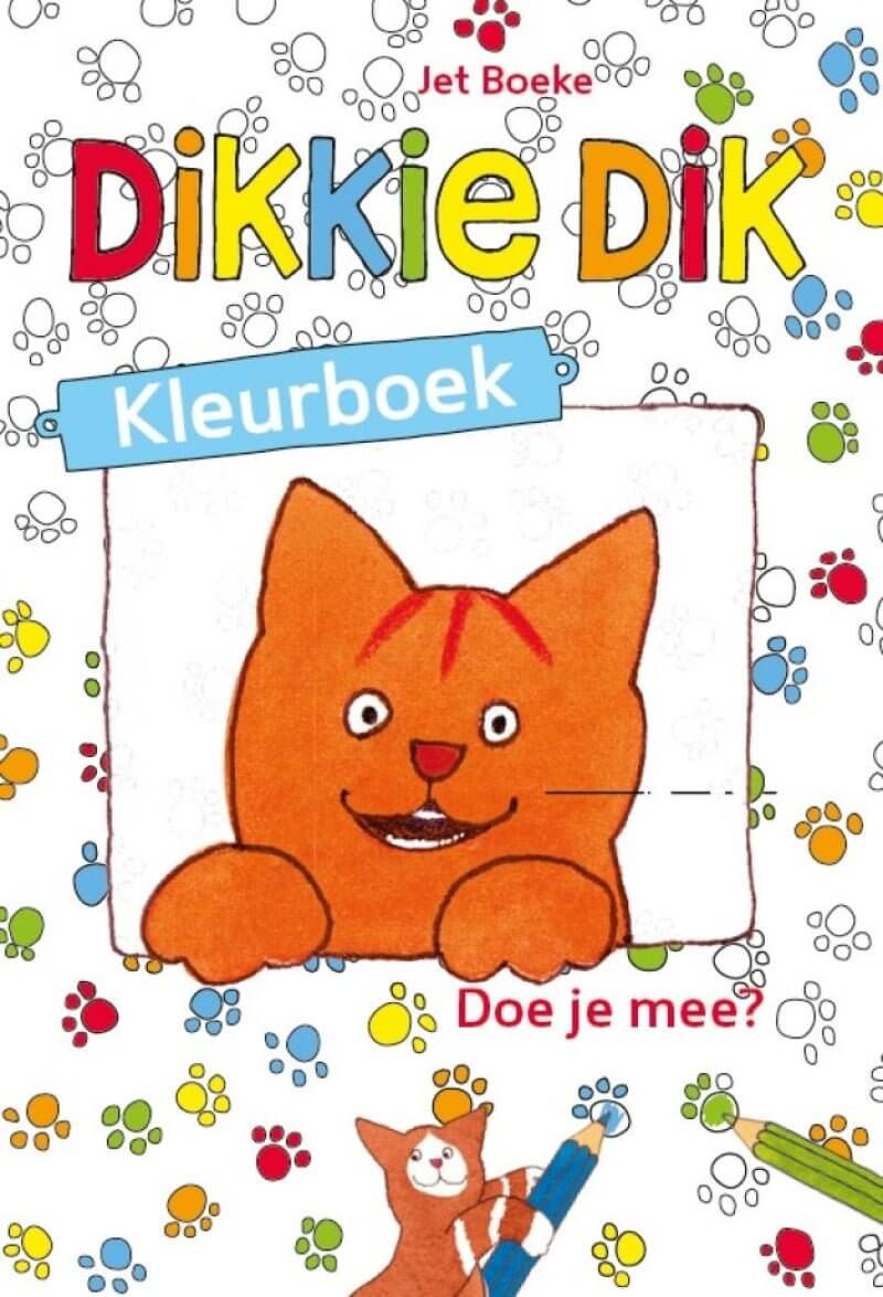 Dikkie dik kleurboek | Jet Boeke | Kinderboekenland.nl